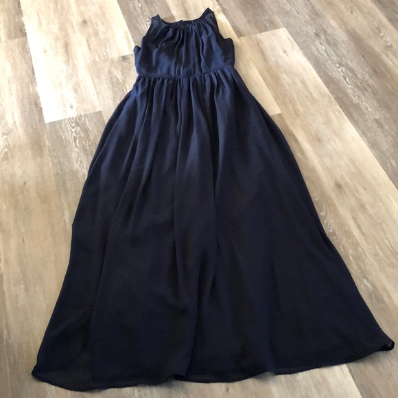 D’Zage | Dresses | Dzage Bridesmaid Navy Blue Gown | Poshmark